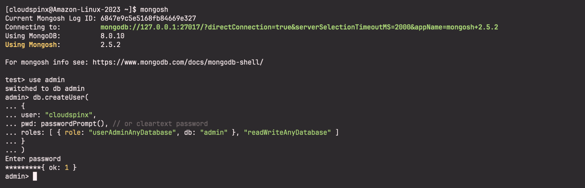How To Install MongoDB 8.0 on Amazon Linux 2023 - CloudSpinx