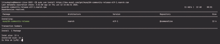 How To Install MySQL 8.4 on Amazon Linux 2023 - CloudSpinx