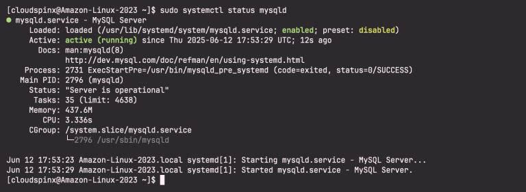How To Install MySQL 8.4 on Amazon Linux 2023 - CloudSpinx
