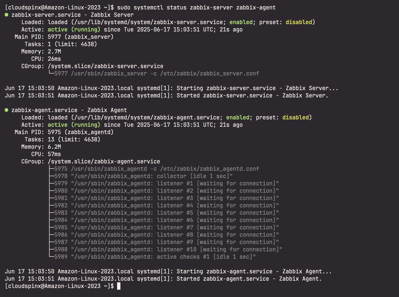 How To Install Zabbix Server 7 on Amazon Linux 2023 - CloudSpinx