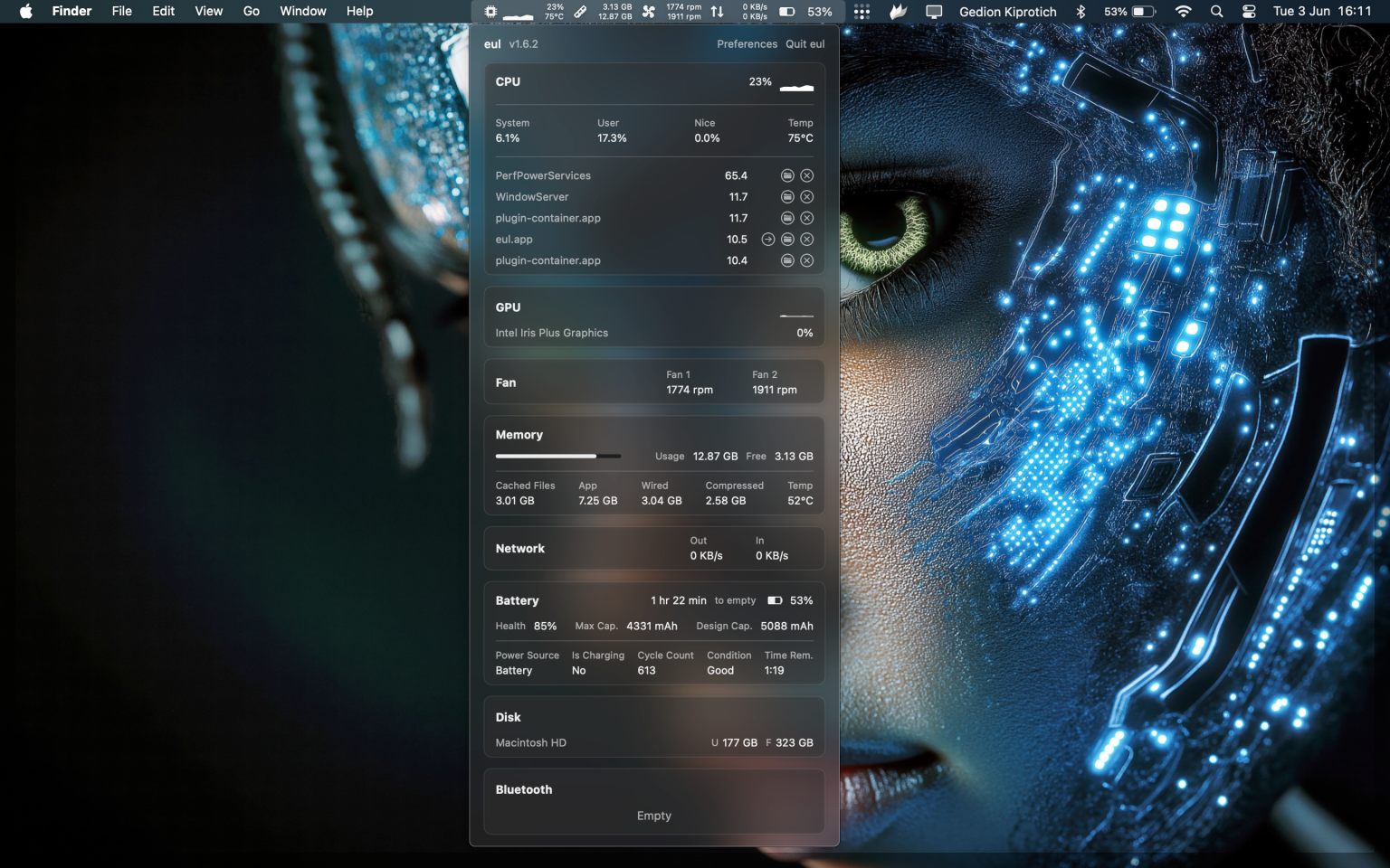 How To Monitor macOS resource usage using eul - CloudSpinx
