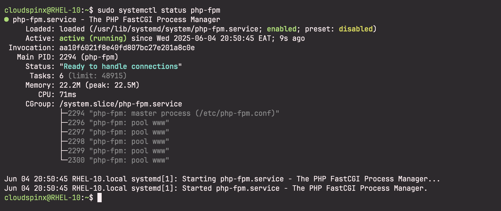 How to Install LAMP Stack on RHEL 10 | CentOS Stream 10 - CloudSpinx