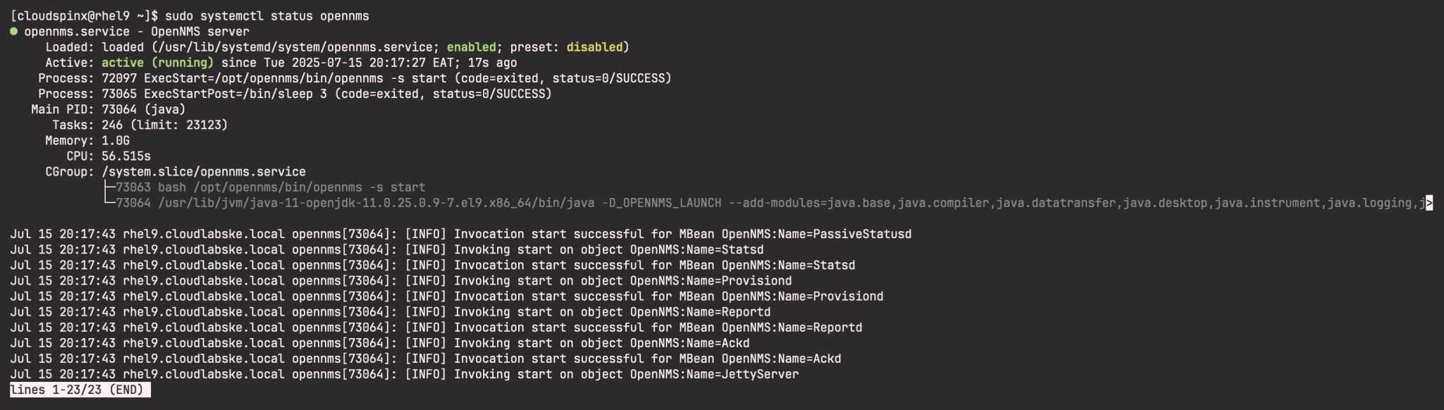 How To Install and Configure OpenNMS on RHEL 9/ CentOS Stream 9 - CloudSpinx
