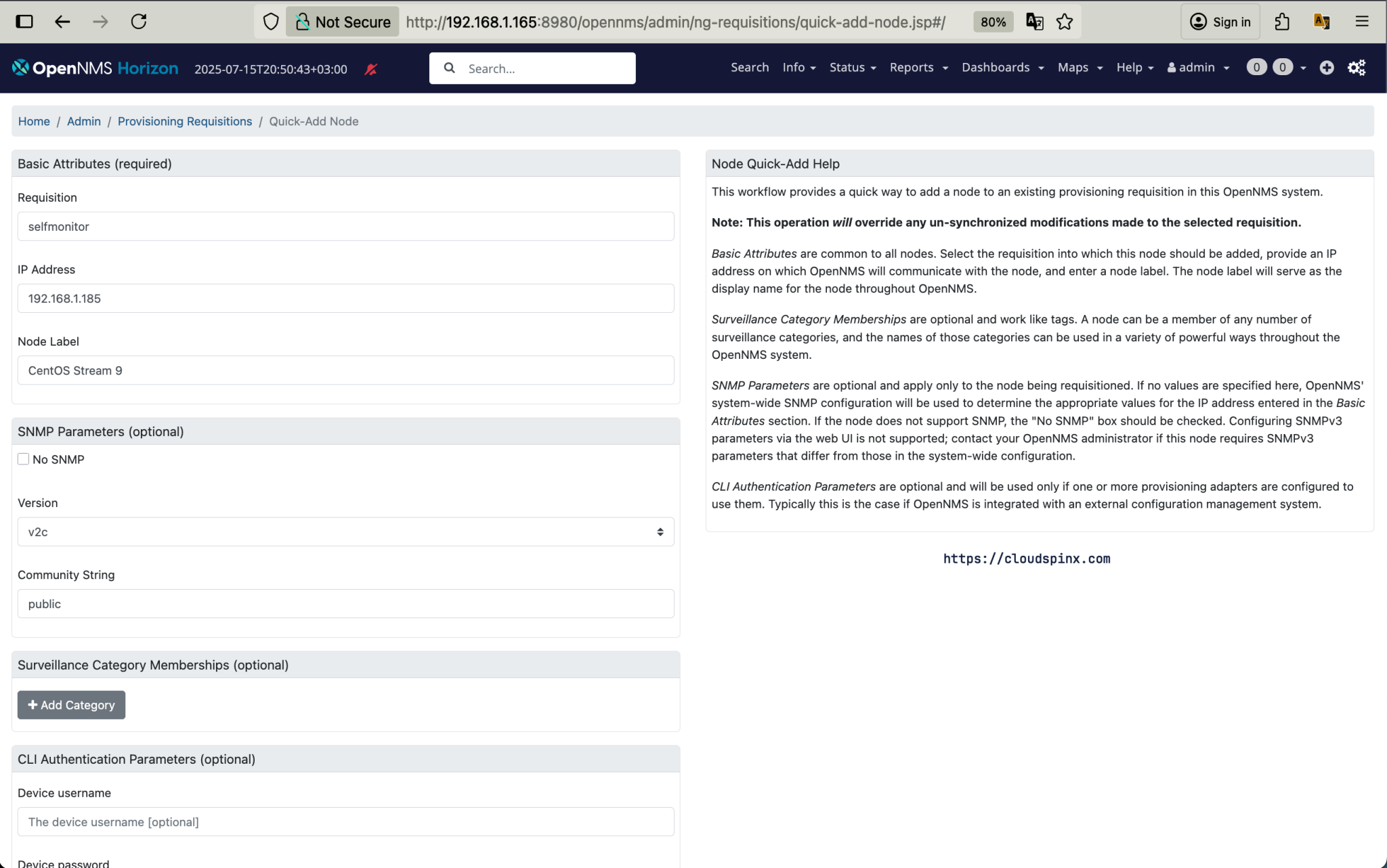 How To Install and Configure OpenNMS on RHEL 9/ CentOS Stream 9 - CloudSpinx