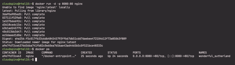How to Install and Use Docker CE on RHEL 10 | CentOS Stream 10 - CloudSpinx