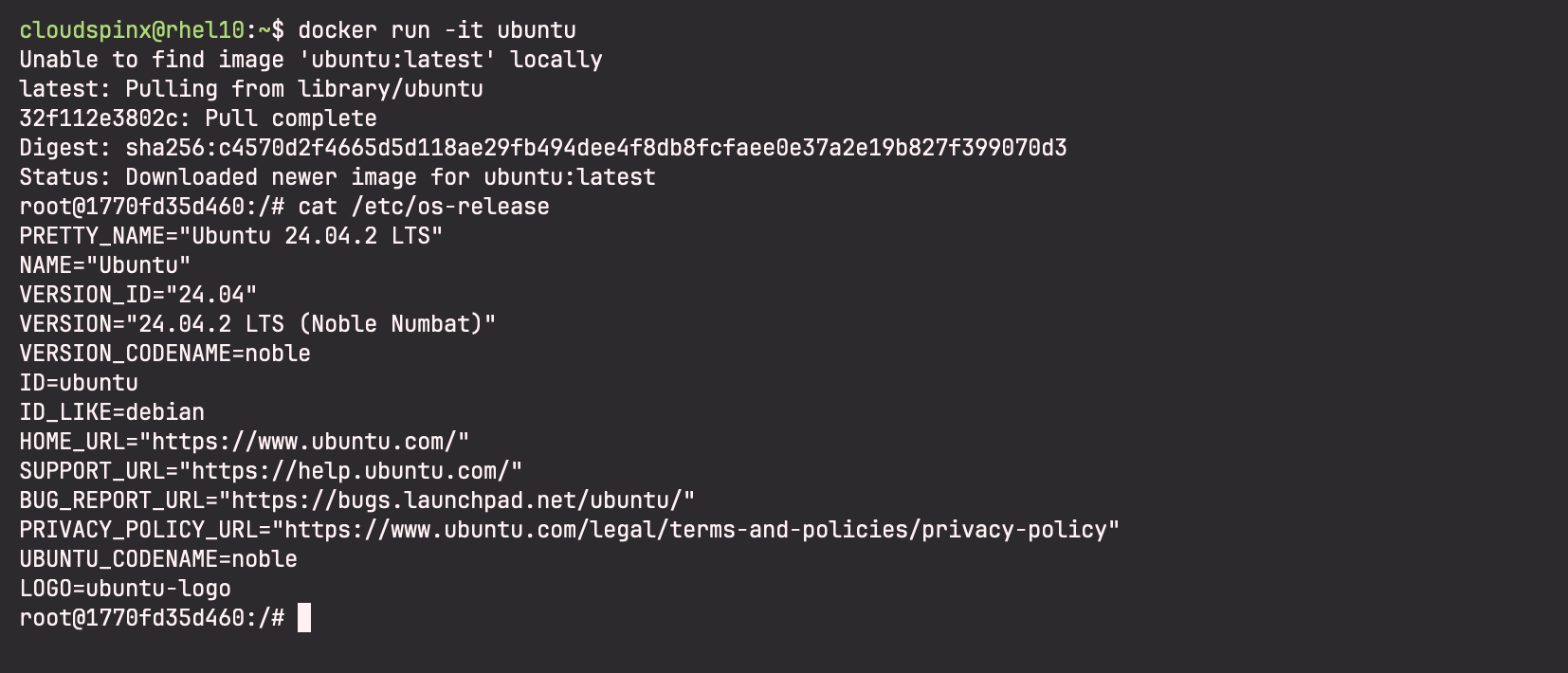 How to Install and Use Docker CE on RHEL 10 | CentOS Stream 10 - CloudSpinx