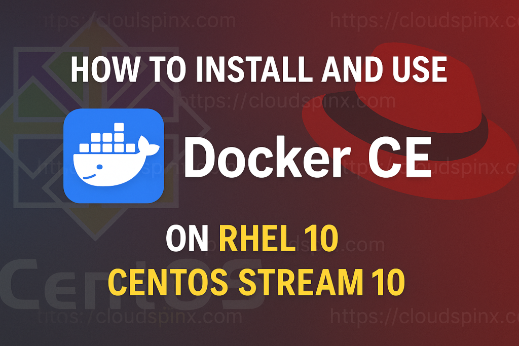 How to Install and Use Docker CE on RHEL 10 | CentOS Stream 10 - CloudSpinx