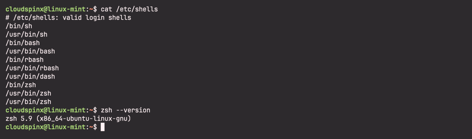 Install and Use Zsh with Oh-My-Zsh on Linux Mint 22 - CloudSpinx