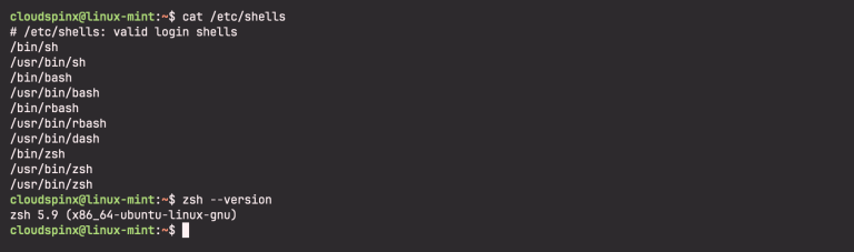 Install and Use Zsh with Oh-My-Zsh on Linux Mint 22 - CloudSpinx