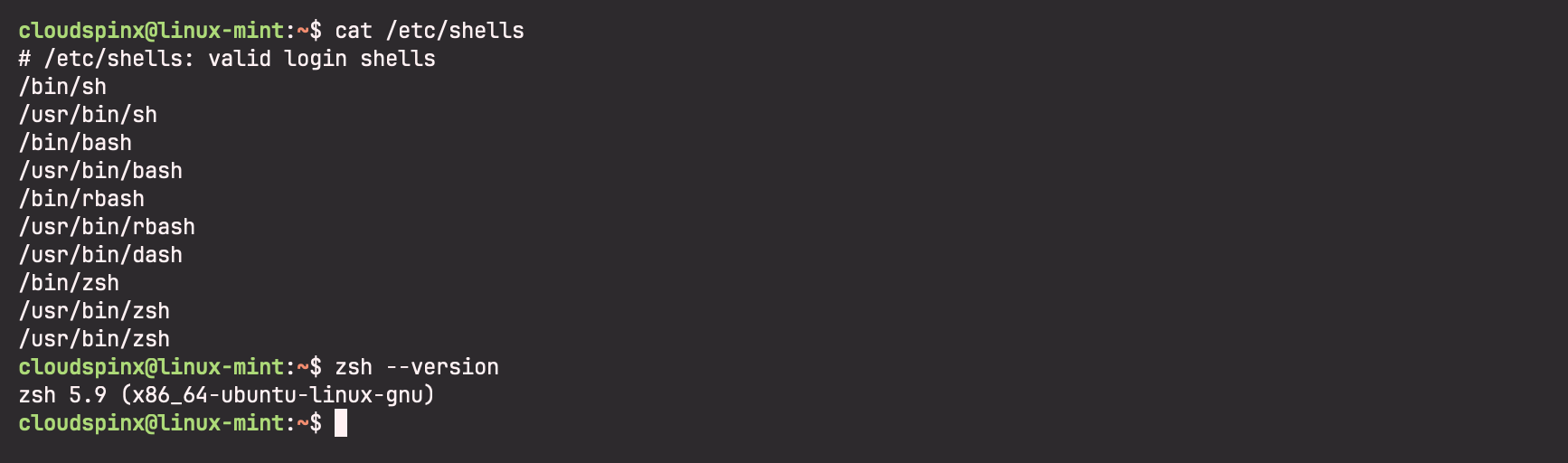 Install and Use Zsh with Oh-My-Zsh on Linux Mint 22 - CloudSpinx