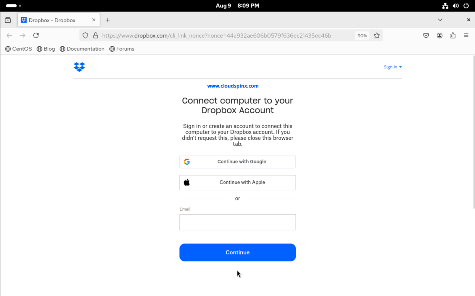 Configure Dropbox Client on Rocky Linux 10 | CentOS Stream 10 - CloudSpinx