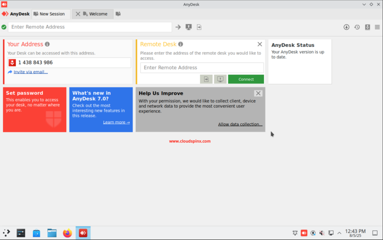 How To Install Anydesk on Linux Mint 22 - CloudSpinx