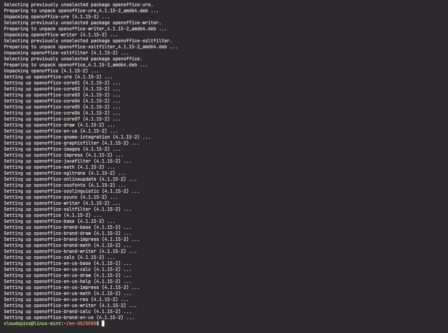 How To Install Apache OpenOffice on Linux Mint 22 - CloudSpinx