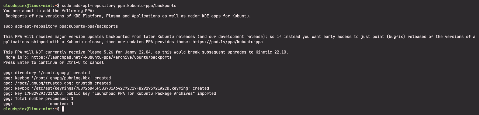 How To Install KDE Plasma Desktop on Linux Mint 22 - CloudSpinx