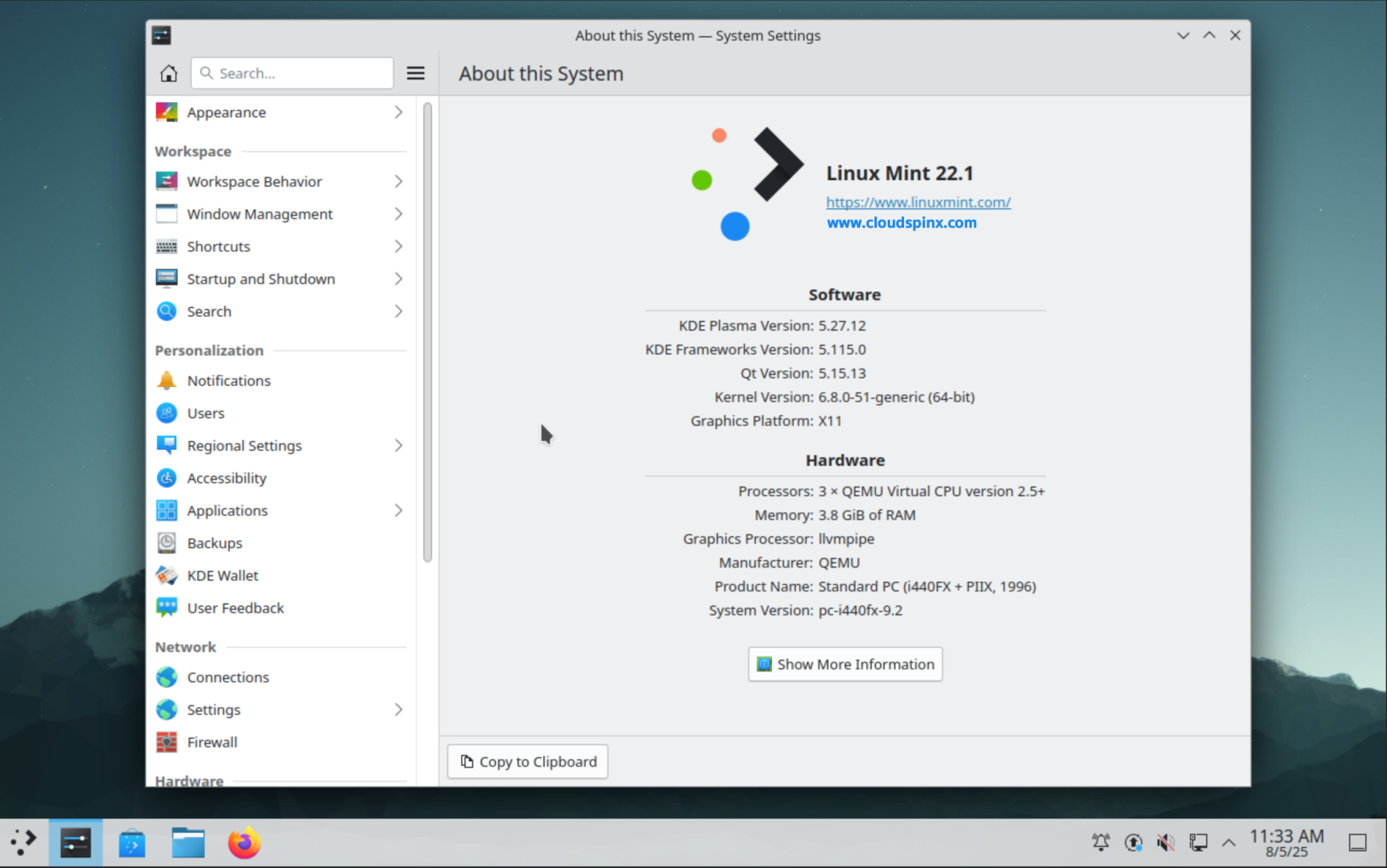 How To Install KDE Plasma Desktop on Linux Mint 22 - CloudSpinx