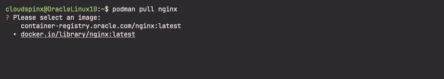 How To Install Podman on Oracle Linux 10 / RHEL 10 - CloudSpinx