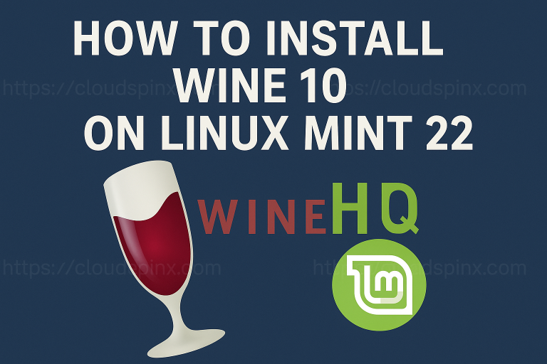 How To Install Wine 10 on Linux Mint 22 - CloudSpinx