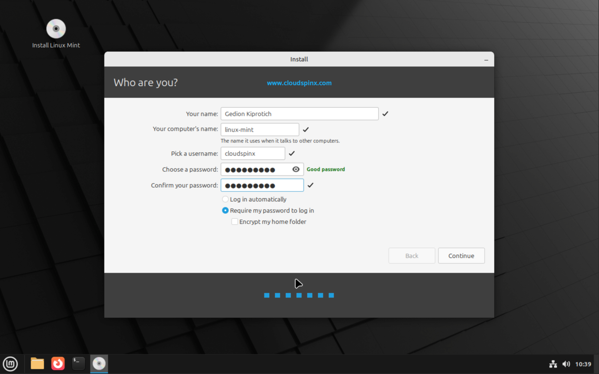 How to Install Linux Mint 22 - Step by Step With Screenshots - CloudSpinx