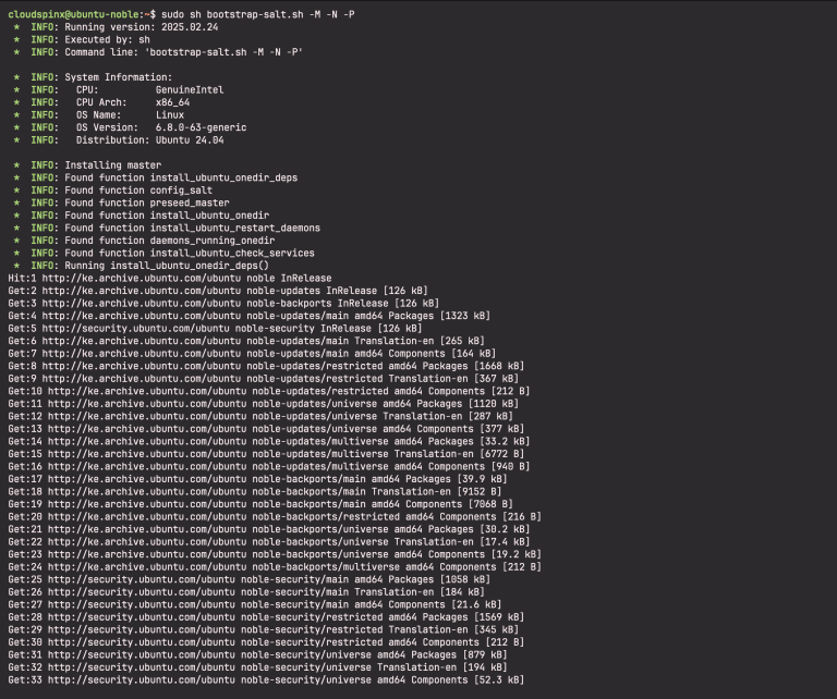 Install Saltstack Master & Minion on Ubuntu 24.04 - CloudSpinx