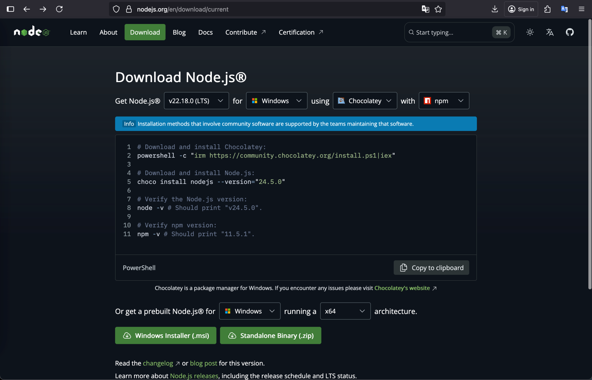 Install and Use Node.js on Windows 11 / Windows 10 - CloudSpinx
