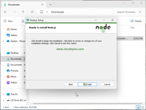 Install and Use Node.js on Windows 11 / Windows 10 - CloudSpinx