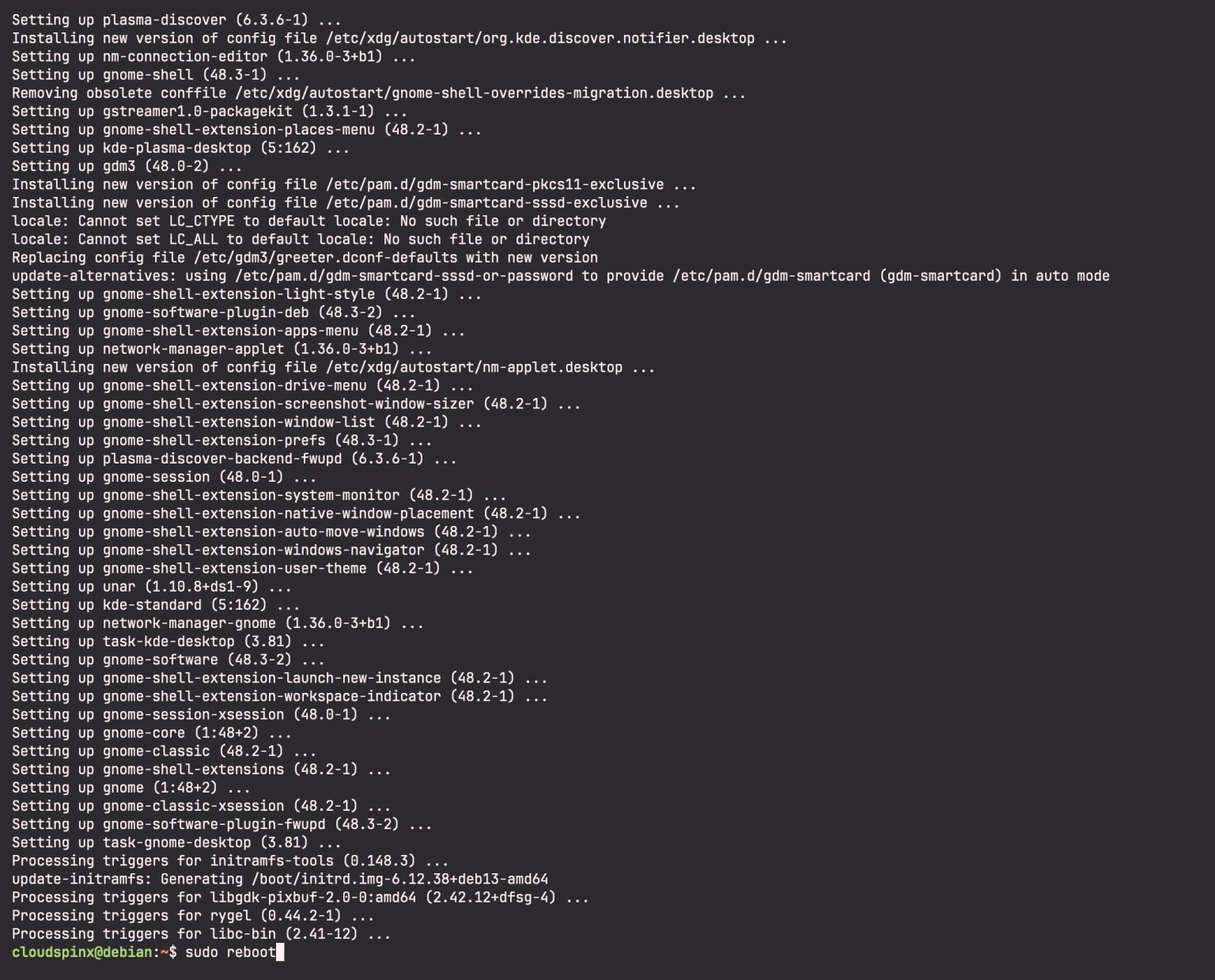 Upgrade to Debian 13 (Trixie) from Debian 12 (Bookworm) - CloudSpinx