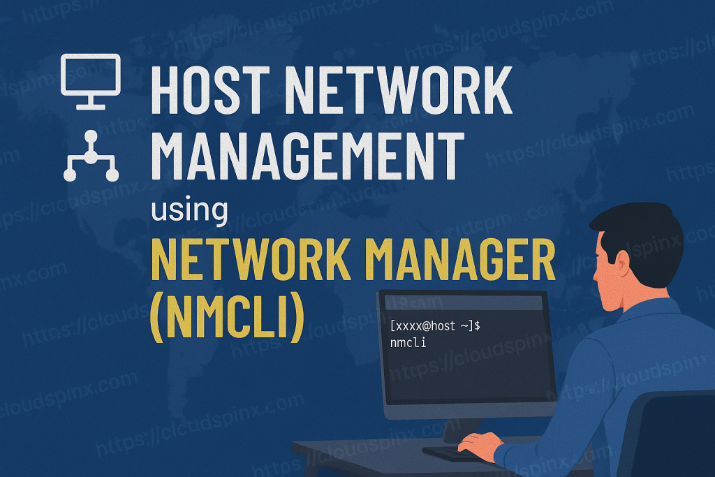 KVM Host Network Management using Network Manager (NMCLI) - CloudSpinx