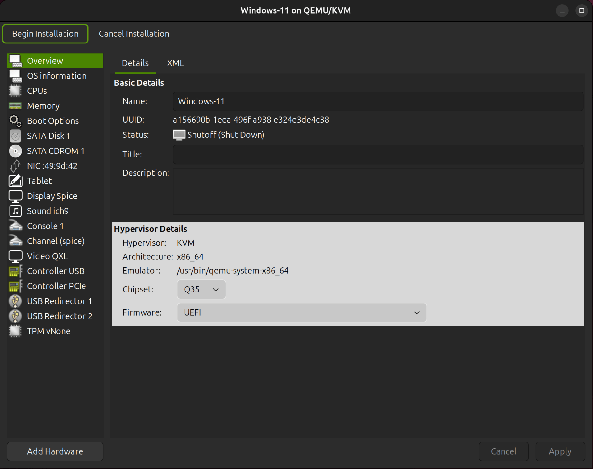 Windows 11 Installation on KVM with Virt-Manager - CloudSpinx