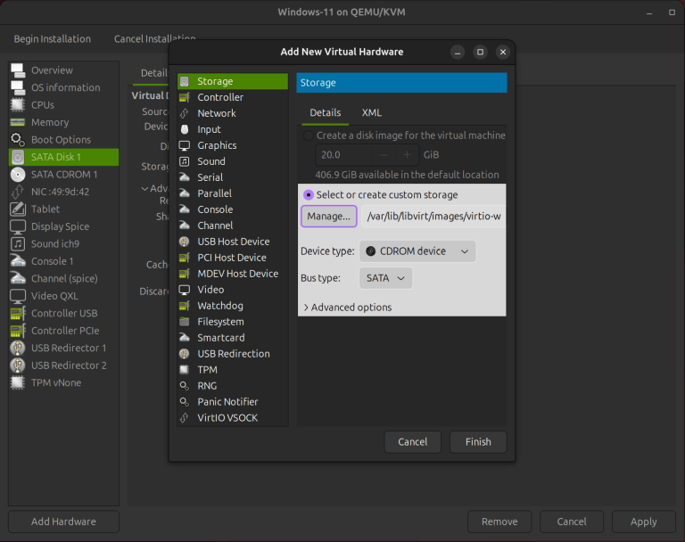 Windows 11 Installation on KVM with Virt-Manager - CloudSpinx