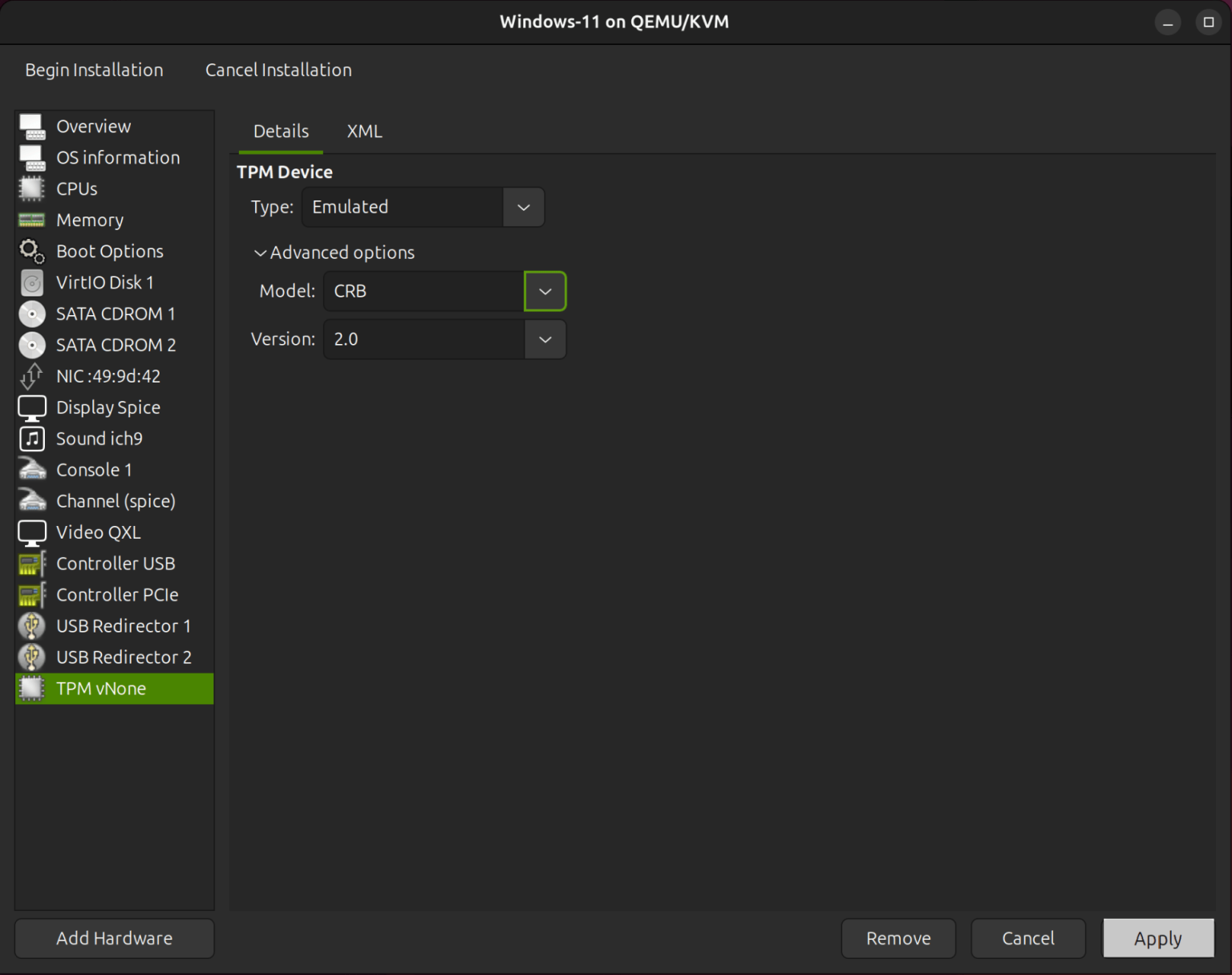 Windows 11 Installation on KVM with Virt-Manager - CloudSpinx