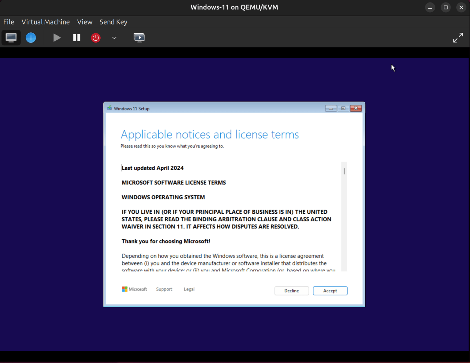 Windows 11 Installation on KVM with Virt-Manager - CloudSpinx