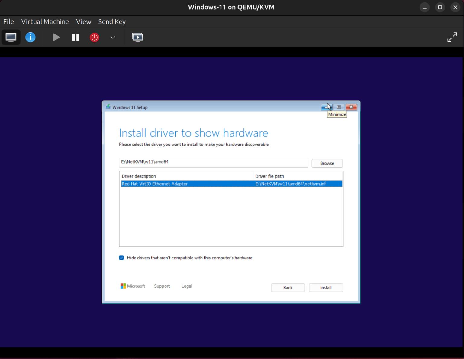 Windows 11 Installation on KVM with Virt-Manager - CloudSpinx