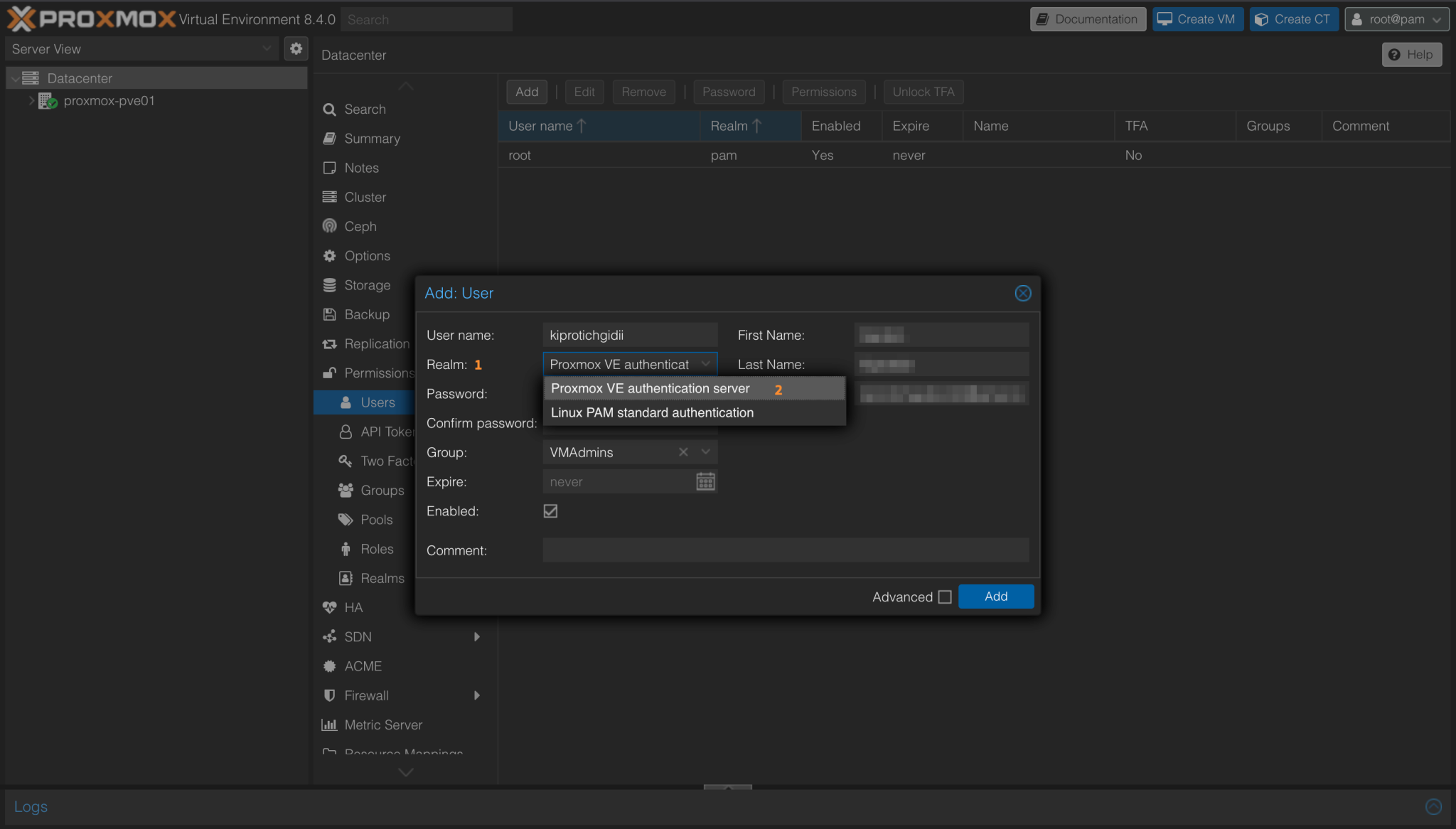 Create Users, Groups and Assign Permissions in Proxmox VE - CloudSpinx