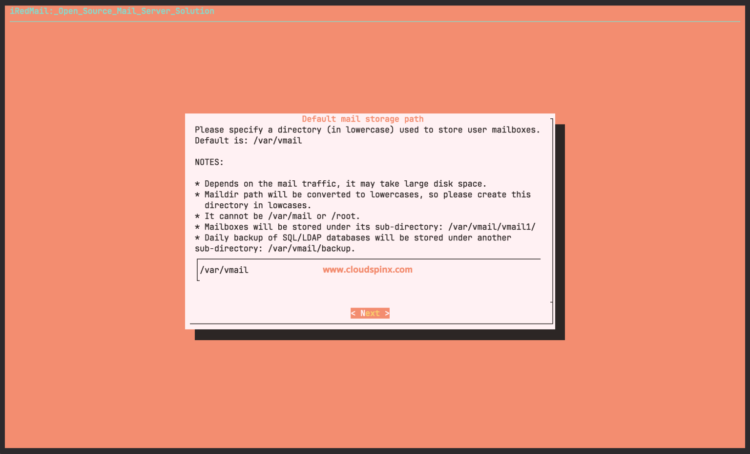 Install iRedMail Server on Ubuntu 24.04|22.04 - CloudSpinx