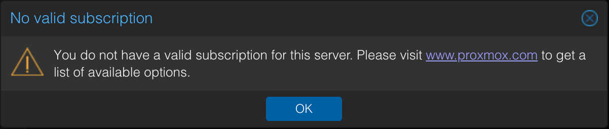 Remove “No valid subscription” warning on Proxmox VE 8 - CloudSpinx