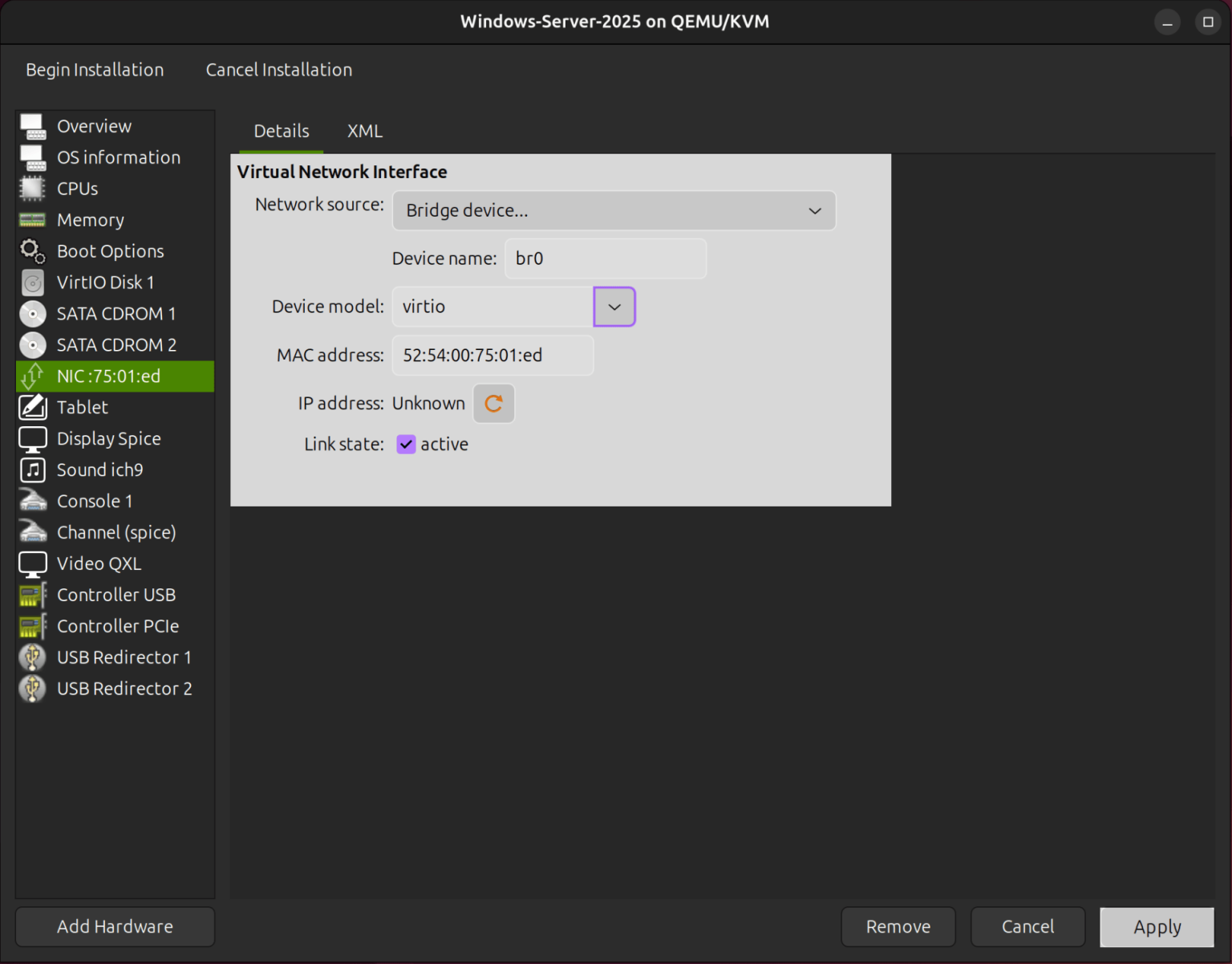 Windows Server 2025 Installation on KVM with Virt-Manager - CloudSpinx