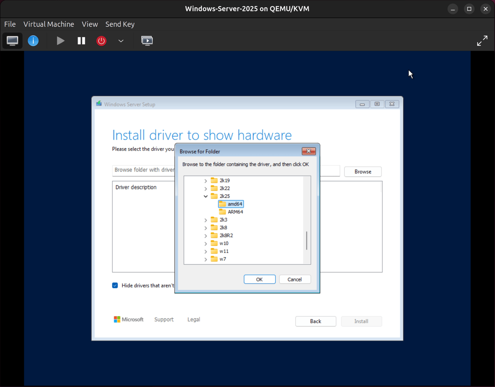 Windows Server 2025 Installation on KVM with Virt-Manager - CloudSpinx