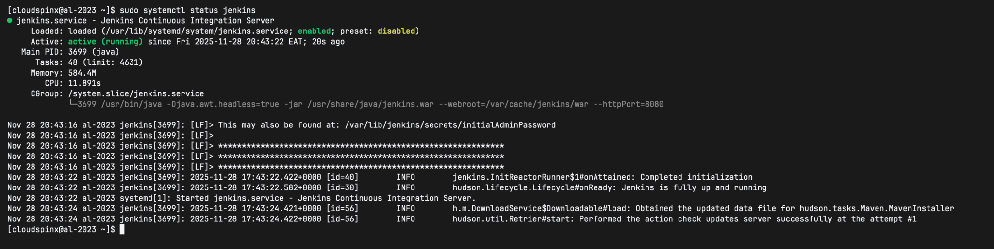 How To Install Jenkins on Amazon Linux 2023 - CloudSpinx
