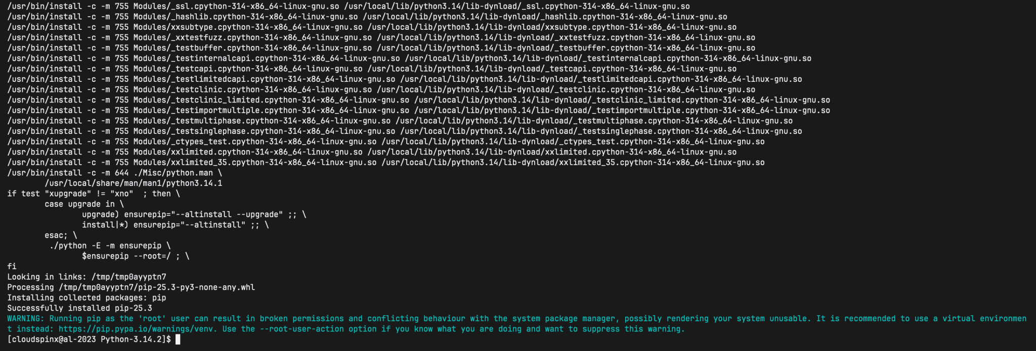 How To Install Python 3.14 on Amazon Linux 2023 - CloudSpinx