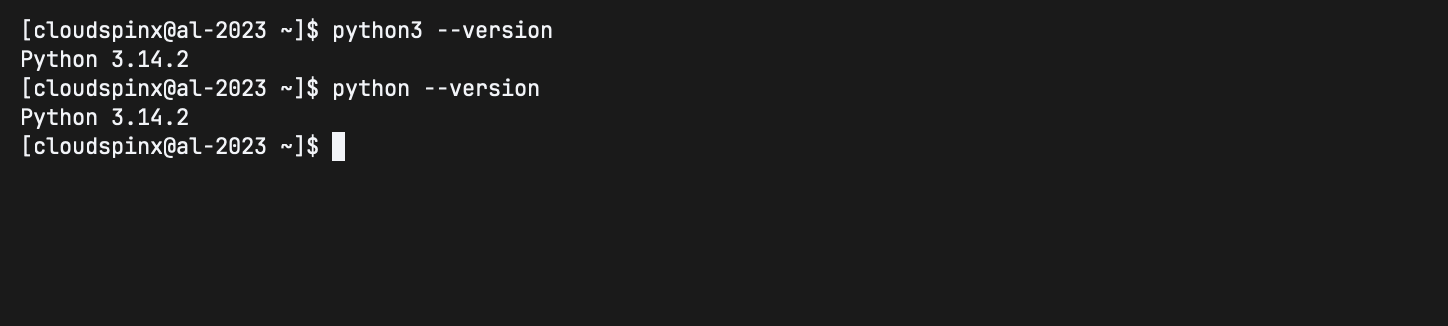 How To Install Python 3.14 on Amazon Linux 2023 - CloudSpinx